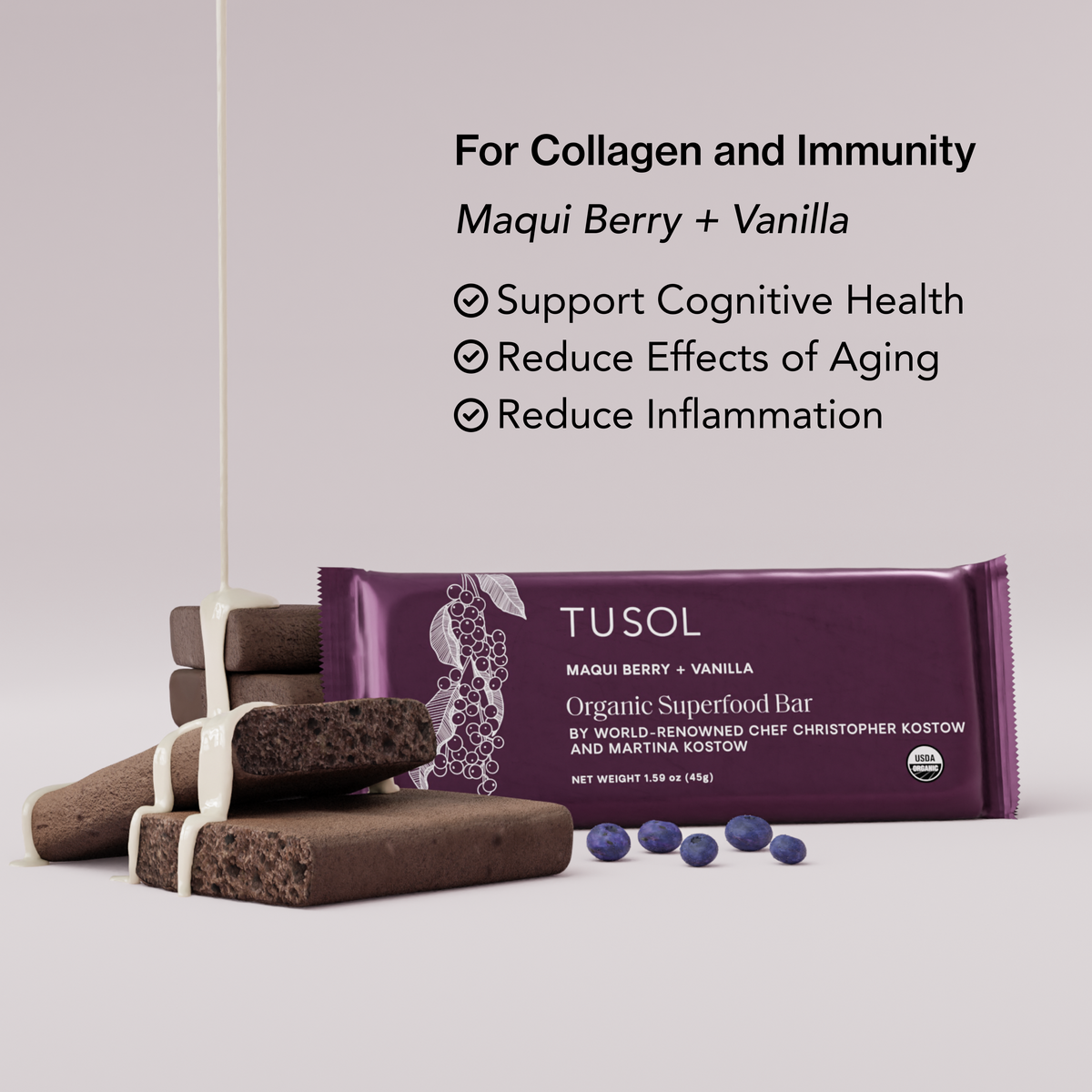 Organic Protein + Superfood Bars Sample Pack (12 Bars) - TUSOL Wellness