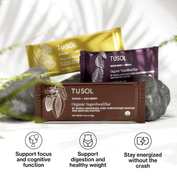 Organic Protein + Superfood Bars - TUSOL Wellness