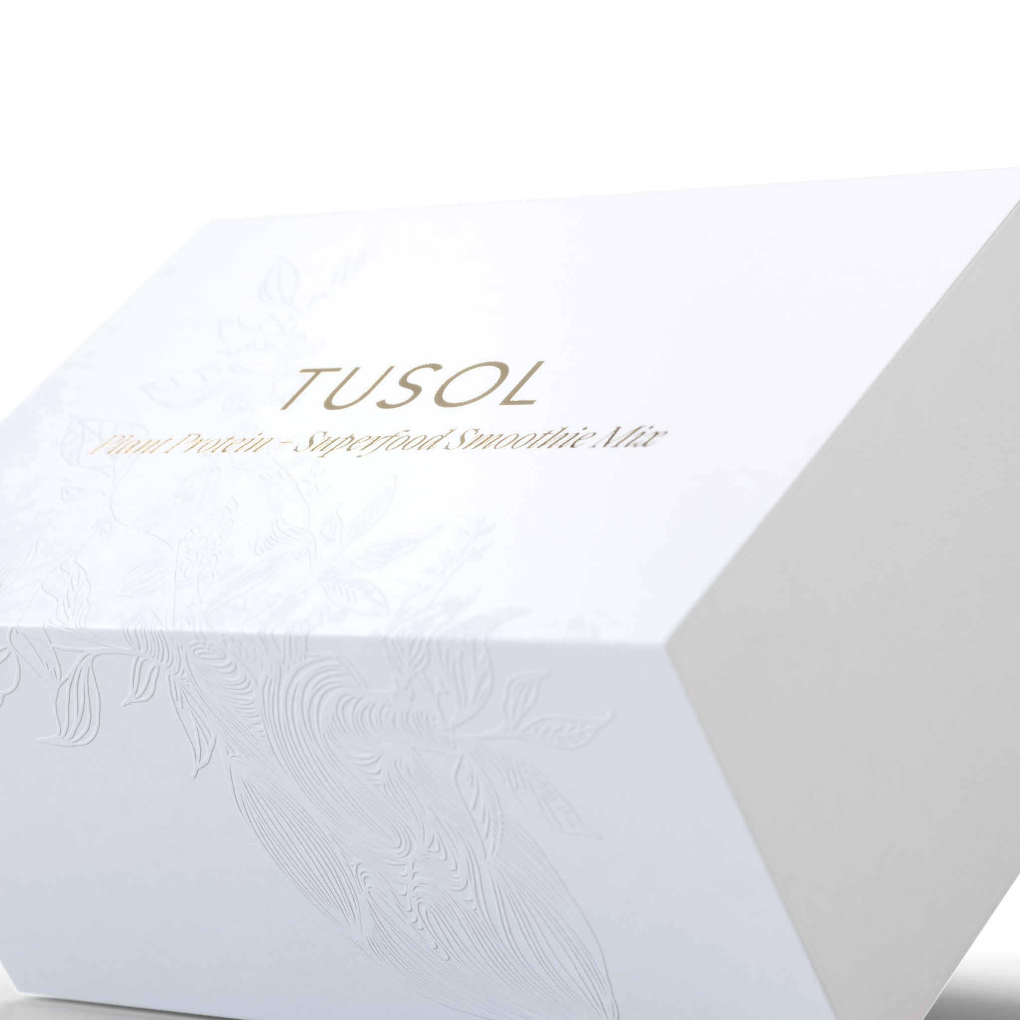 White Embossed Smoothie Box - TUSOL Wellness